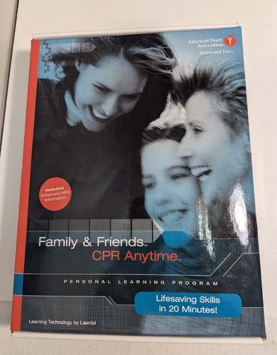 CPR Anytime AHA Heart Association DVD Training Mini Anne Mannequin ...