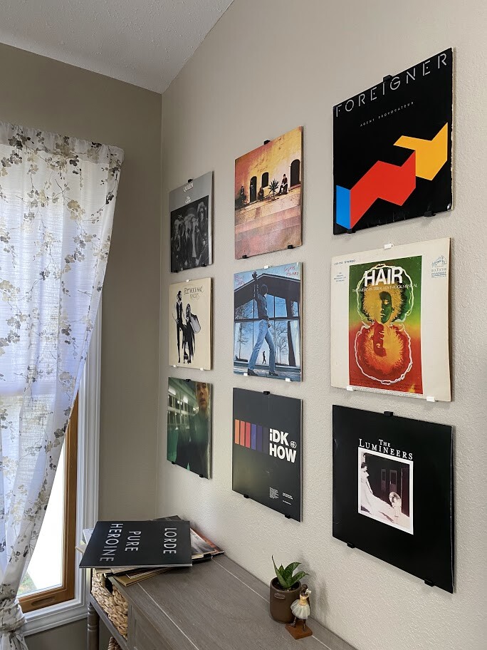 Minimalist Vinyl Record Wall Mount | 6/10/30-Pack | Damage-Free Album ...