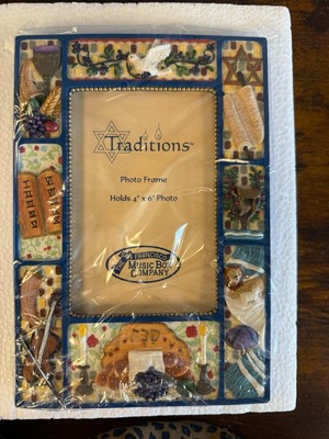 San Francisco Music Box Company Judaica Photo Frame 4x6 Musical vtg ...