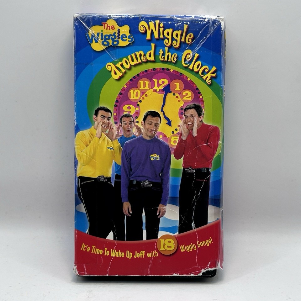 The Wiggles: Wiggle Around the Clock VHS 2006 Video Tape Songs HTF ...