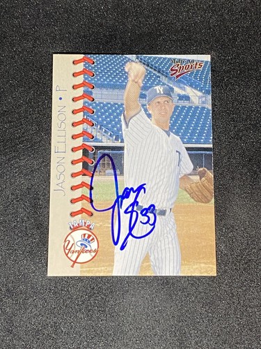 Jason Ellison 1999 Multi-Ad Tampa Yankees #9 Auto Autographed Signed ...
