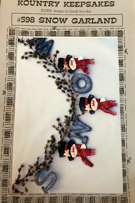 Vintage Christmas Tole Pattern Packet: Snow Garland by Sandi Strecker ...