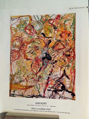 SAM SCOTT ART PIECE VTG ORIG 1989 ADVERTISEMENT | eBay