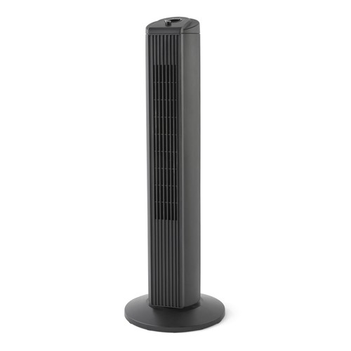 28" Tall 3-Speed Oscillating Tower Fan, New, Black | eBay