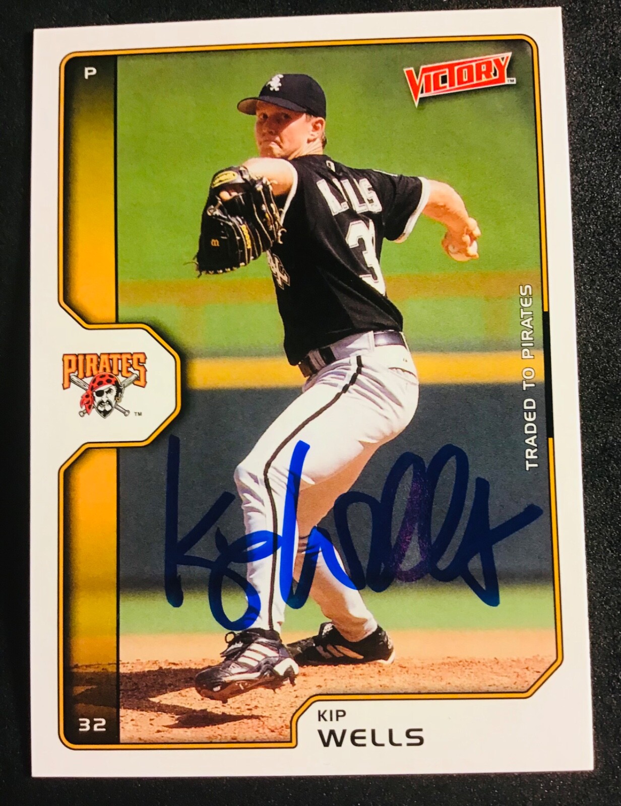 Pittsburgh Pirates KIP WELLS signed autographed auto 2002 UPPER DECK ...