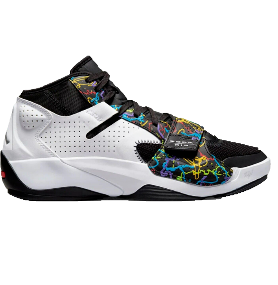 Nike Jordan Zion 2 Mens Black White Multi Color Athletic Shoes Size 8.5 ...