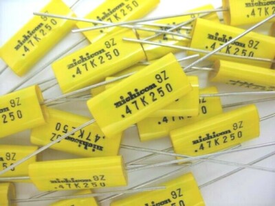 4X - .47uF @ 250V (10%) - Thin-Film Polyester Film Capacitor for Audio ...