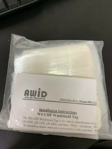 AWID windshield tag Facility Code: any, off the shelf | eBay