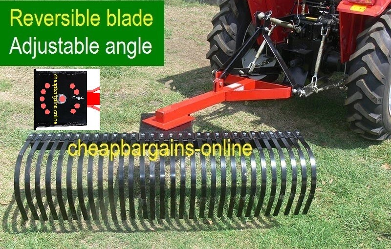 Impact Implements 62 3PT Landscape Rake On John Deere 445, 44% OFF