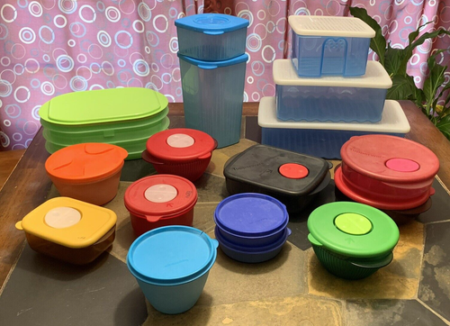 TUPPERWARE STORAGE ASSORTED FRIDGESMART ROCK SERVE STACKABLES BUNDLE LOT | eBay