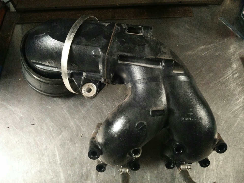 Yamaha 66E Waverunner GP800 Exhaust Manifold Head Pipe with rubber ...