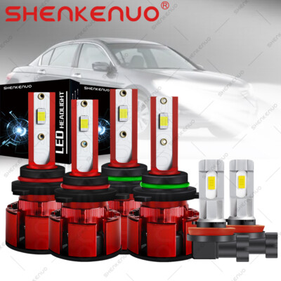 For Corvette C5 1997-2004 Combo 6X Front LED Headlight High Low Beam ...