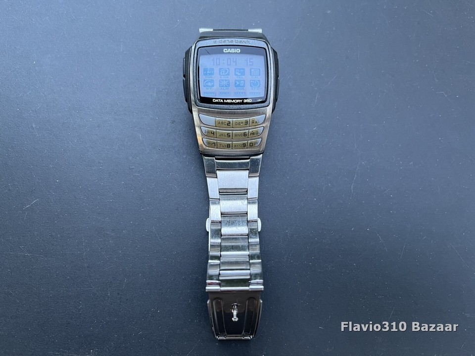 1992 CASIO EDB-610 (2550) e-Data Bank Data Memory 350 36mm watch - New Battery | eBay