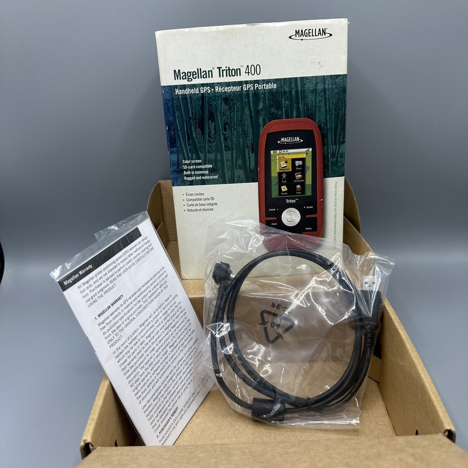 Magellan Triton 400 Adventure Pack Handheld GPS Receiver Waterproof ...