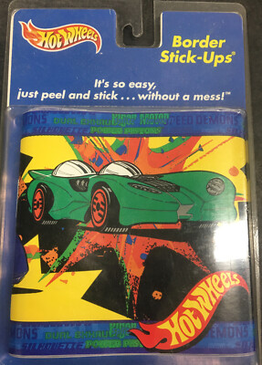 Hot Wheels Jumbo 15’ Wall Border Stick On Kit 1999. New Old Stock | eBay