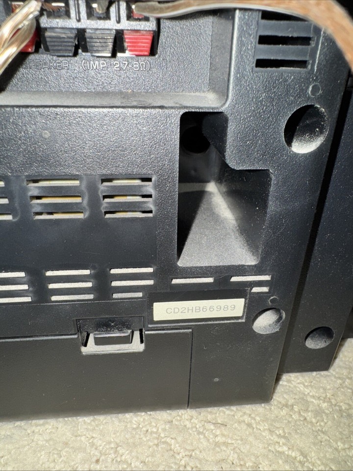 Panasonic RX-DT610 Portable Dual Tape Deck & CD System Detachable ...