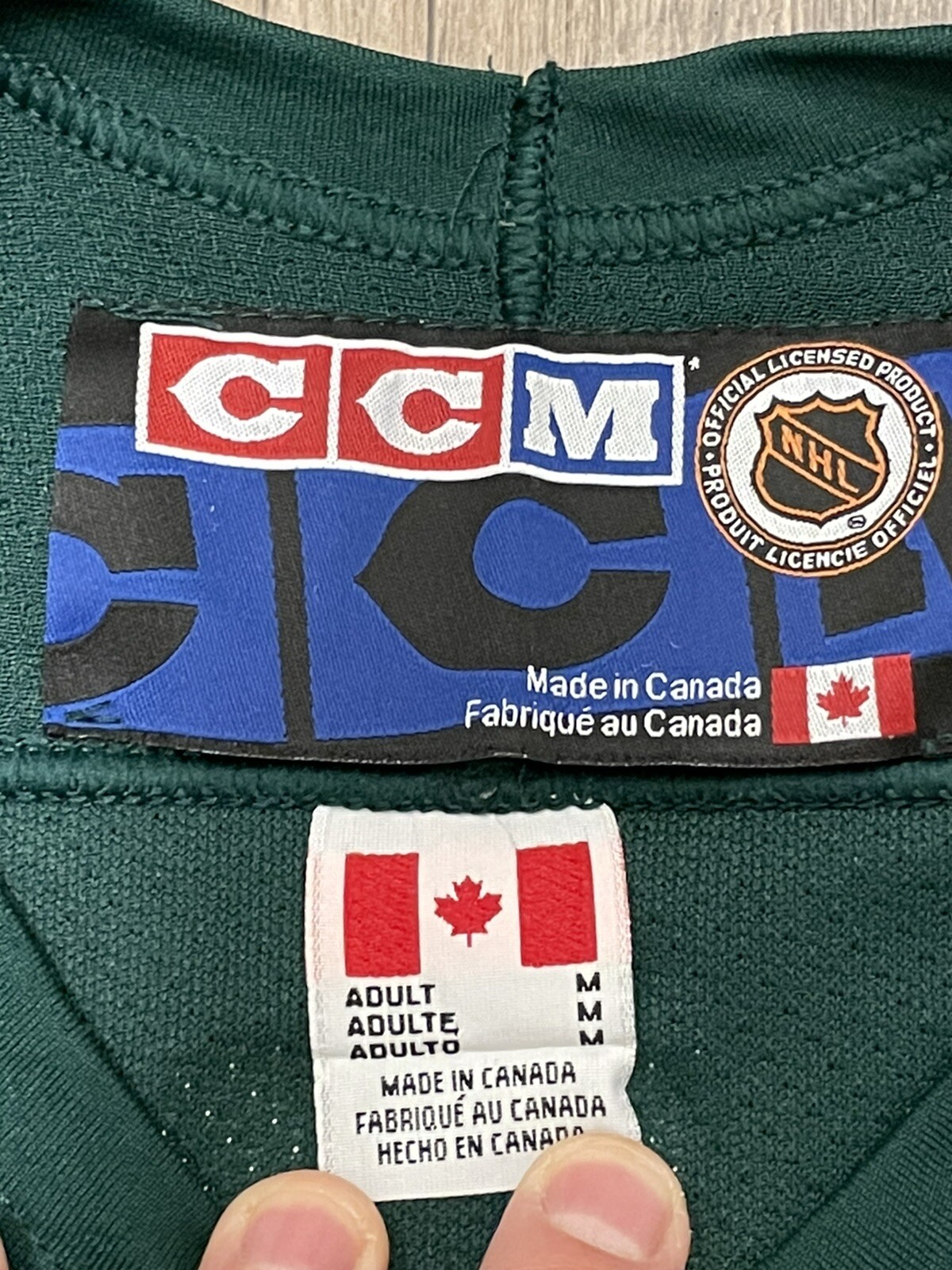 Minnesota Wild CCM Rare NHL Hockey Practice Jersey Manny Fernandez Mens ...