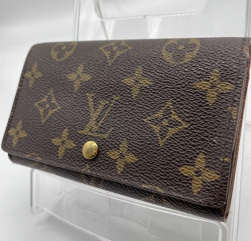 LOUIS VUITTON Classic Sarah Monogram Long Wallet Brown Leather ...