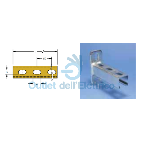 Erico Europe 311708 Strut Cant Armt.a, Slot, St, Eg , 200X41X41X2.5 ...