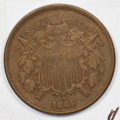 1865 Two Cents XF U0198 | eBay