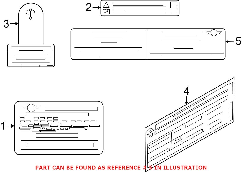 Genuine OEM Caution Label for Mini 71236992810 | eBay