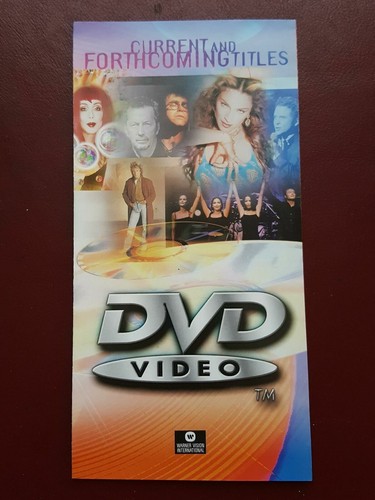 Warner Vision International Music DVD's - Fold-out Catalogue / Leaflet ...