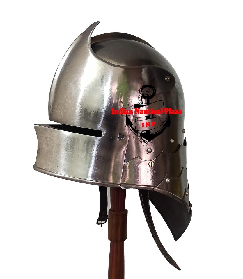 Medieval Knight Helmet Wearable German Sallet Steel Armor Helmet ...