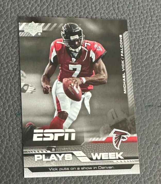 2005 Upper Deck ESPN Plays of the Week Michael Vick #PW-1 Falcons | eBay