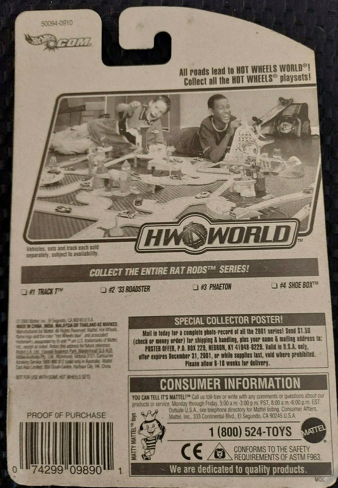 2001 Hot Wheels #059 "Rat Boss" series Phaeton No 3/4 Mattel Wheels | eBay