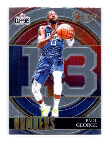 2021-22 Panini Select Basketball #23 Paul George Select Numbers ...