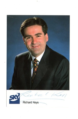 Richard Keys SKY SPORTS Presenter Signed 6x4 Col Promo Photo ...