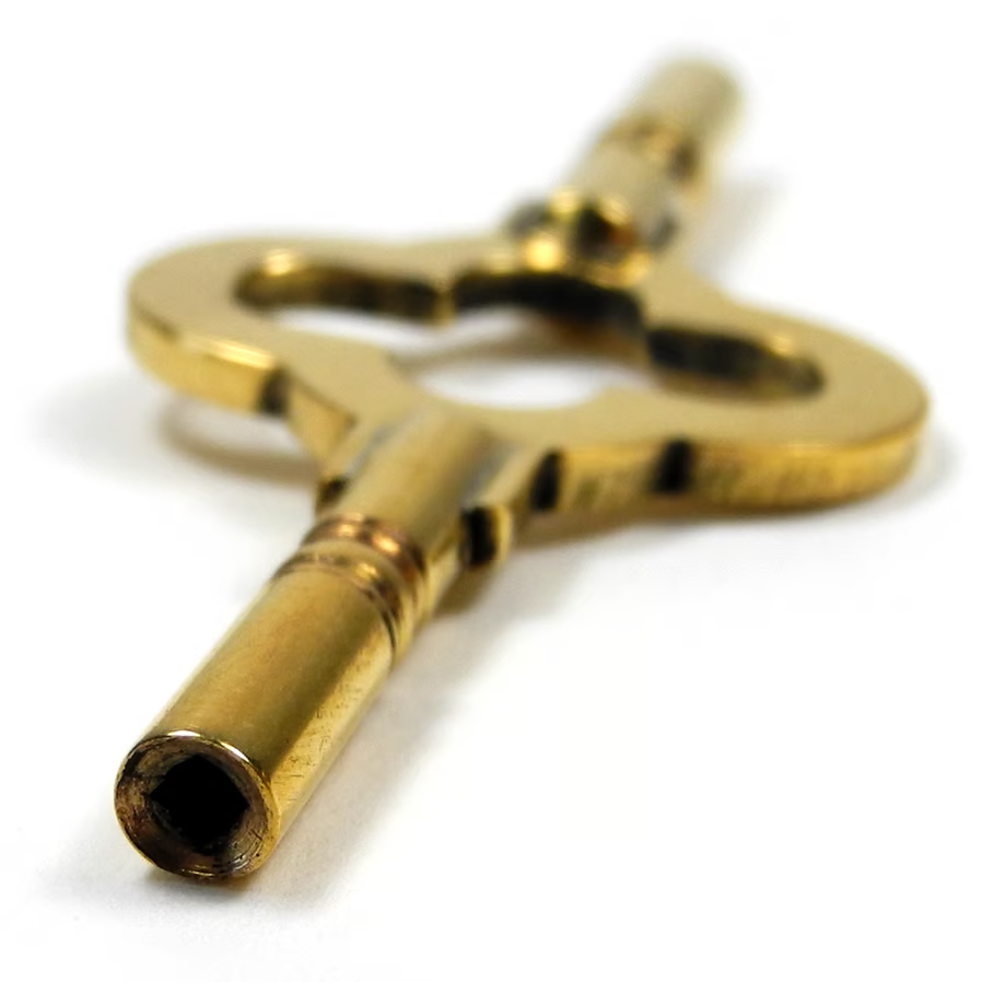 Antique Style Brass Carriage Clock Keys UK Made 3.00-4.75mm - CK4 ...