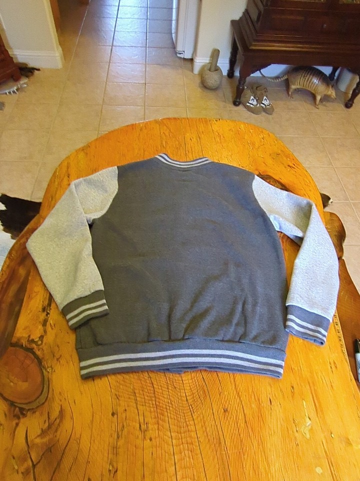 Original Deluxe Varsity Jacket Mens Large Vintage Soft Baseball ...