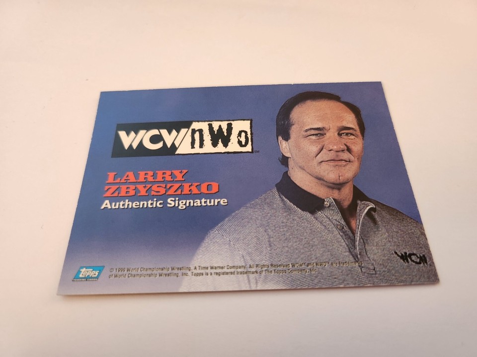 1998 WCW Topps WCW/NWO LARRY ZBYSZKO Official Autograph Card | eBay