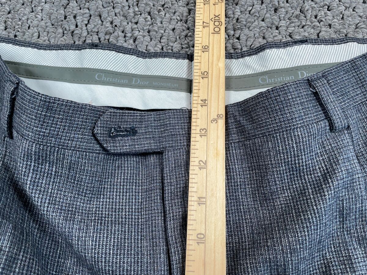 VTG Christian Dior Double Pleated Wool Pants Men's 38 x 31 VTG Christian Dior Double Pleated Wool Pants Men's 38 x 31