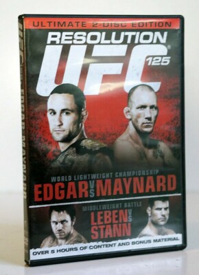 UFC 125 MMA DVD PRIDE Fighters edgar vs maynard leben vs stann | eBay
