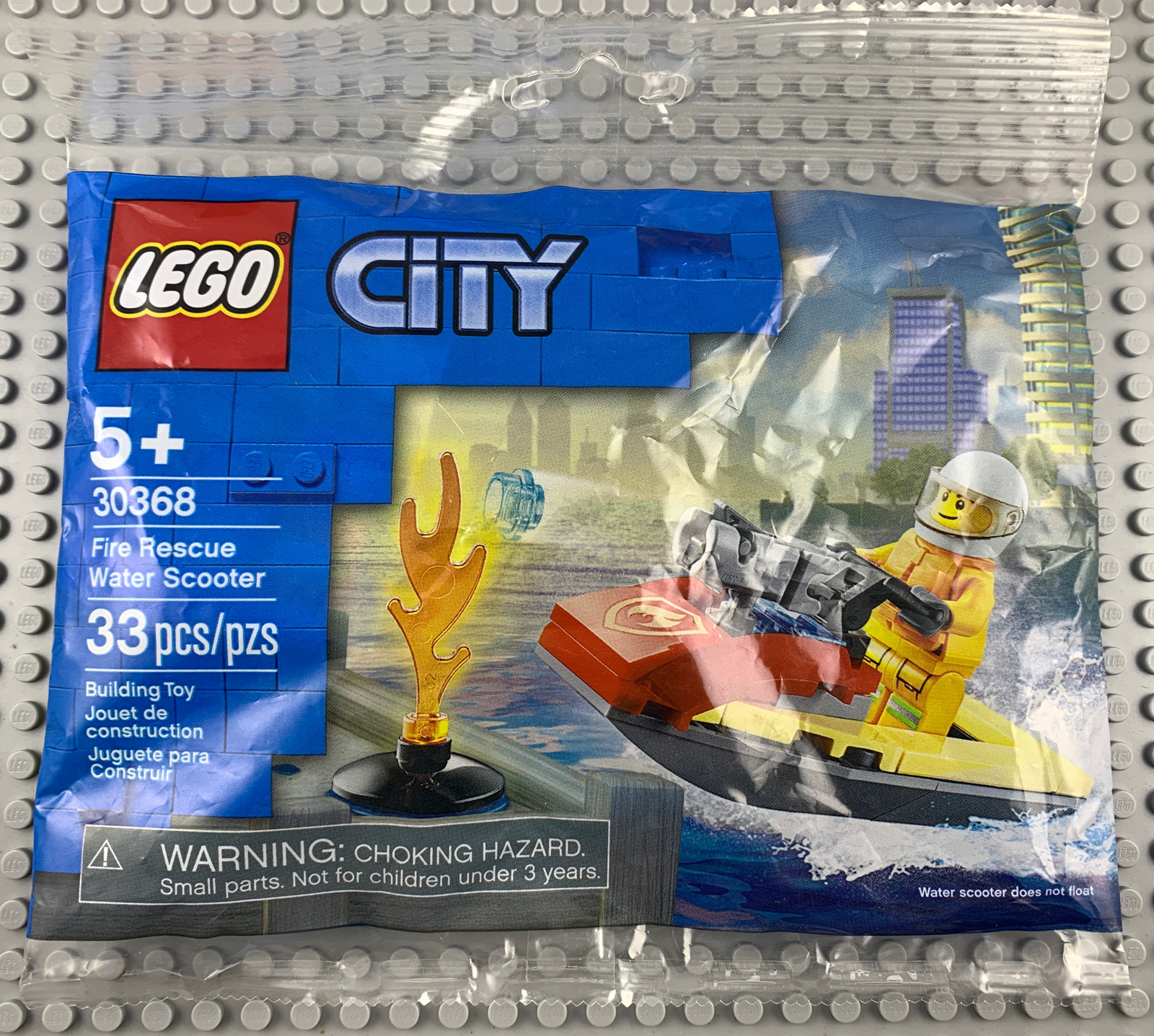 LEGO CITY 30368 FIRE RESCUE WATER SCOOTER New NIP Polybag Set Building ...