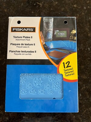 Fiskars Texture Plates II Assortment Pack Embossing Cardmaking Mixed ...