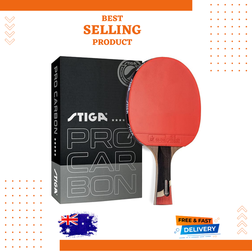 STIGA Pro Carbon Performance-Level Table Tennis Racket with Carbon ...