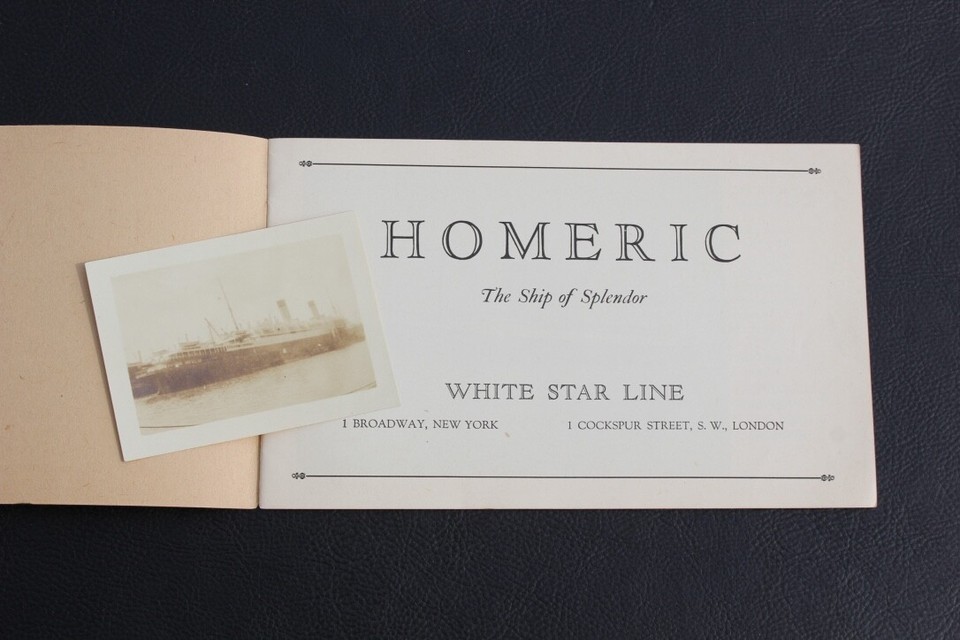 WHITE STAR LINE RMS HOMERIC COMPANY ISSUED PROMOTIONAL INTERIORS ...