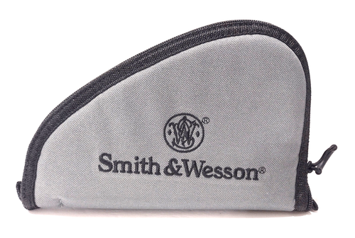 Smith & Wesson Zip Up 9" Gray Pistol Case Soft Lining Padded Compact ...