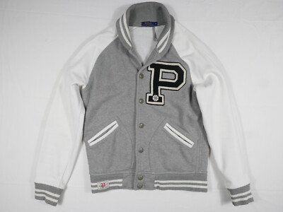 Polo Ralph Lauren Jacket Varsity P Wing Basketball Letterman RARE S | eBay