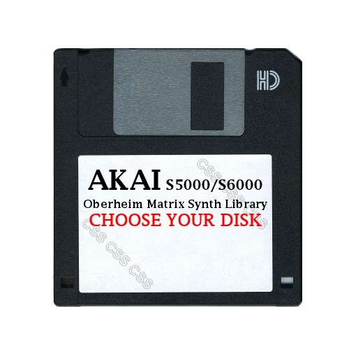 Akai S5000 / S6000 Floppy Disk Oberheim Matrix Synth Library Choose ...