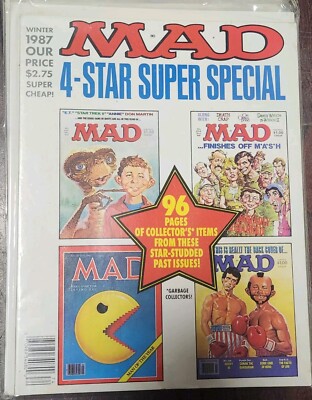 MAD Magazine 4-Star Super Special Winter 1987 ET, Rocky, Mash, Pacman ...