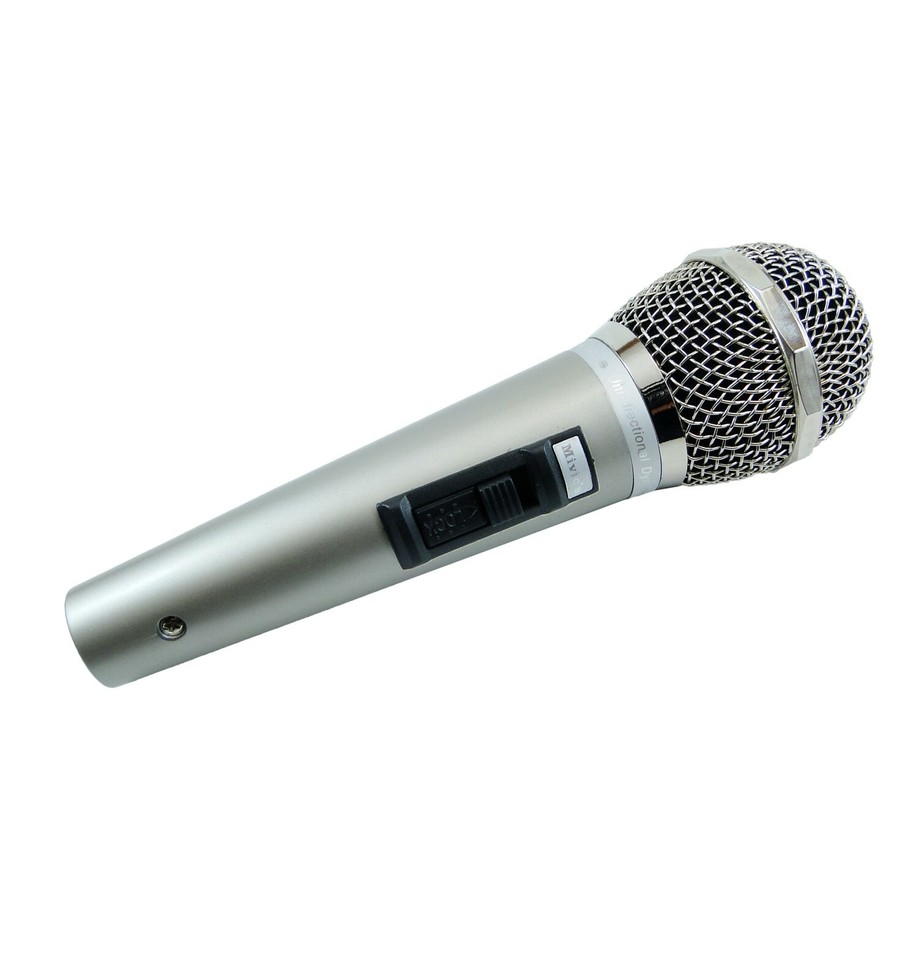 Mivic's Silver Dynamic Vocal Wired Professional Microphone | eBay