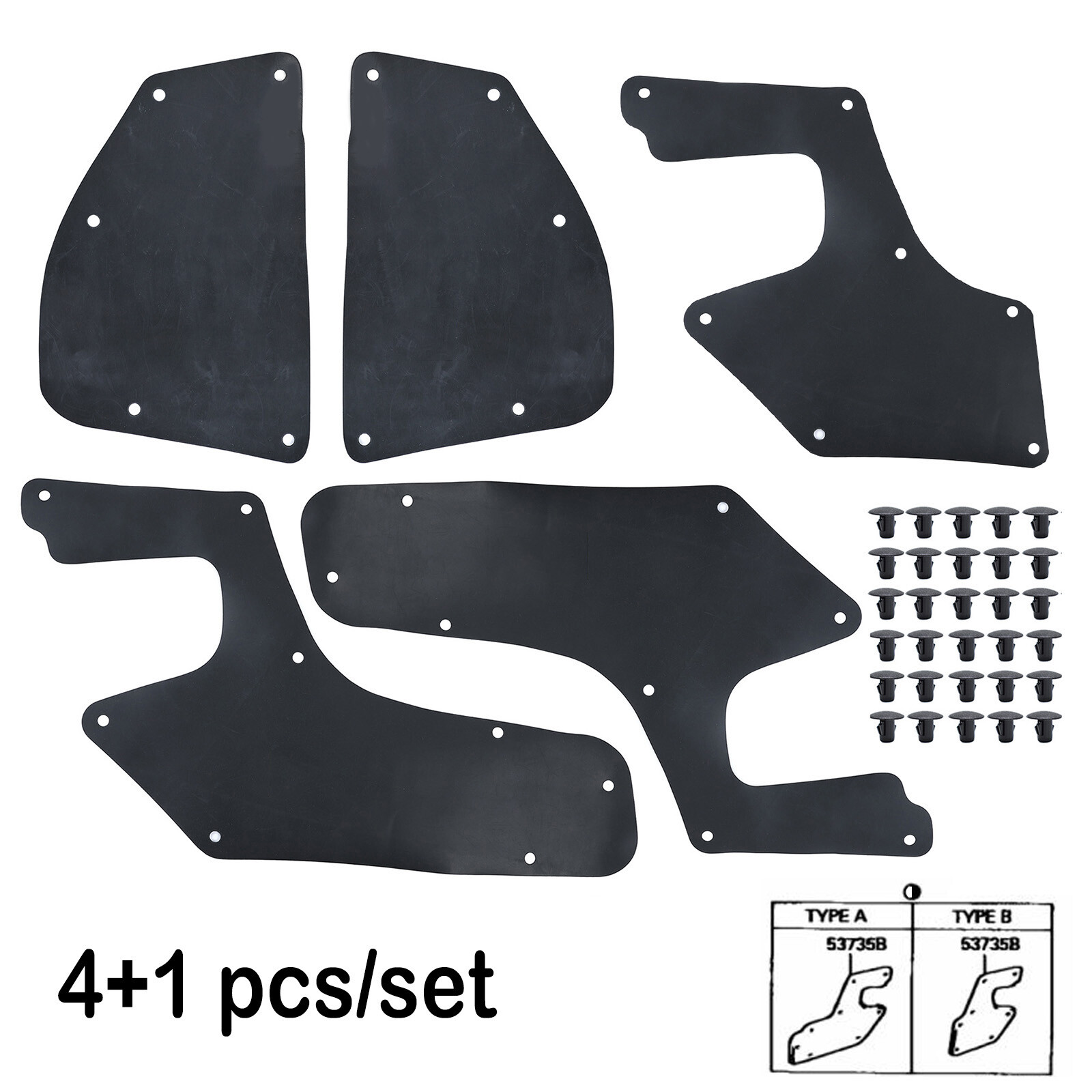 1996-2002 Toyota 4Runner Inner Fender Liner Apron Seals Rubber Splash ...
