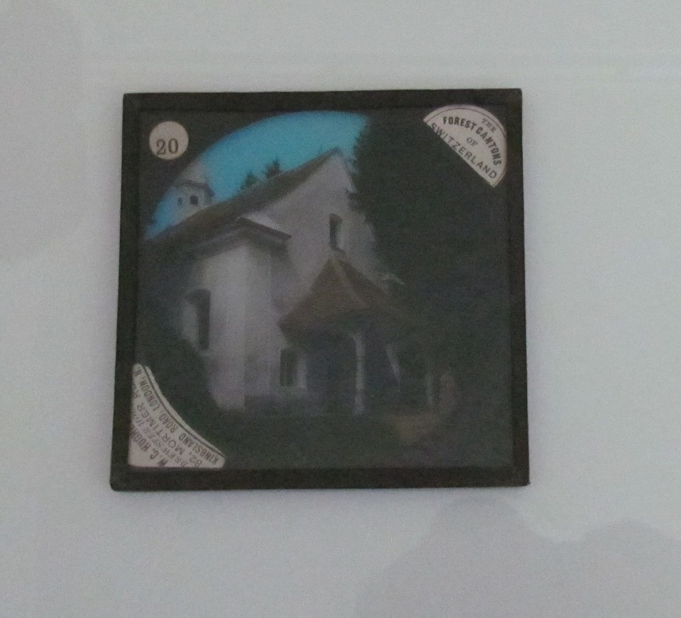 Glass Magic Lantern Slide KALTBAD CHAPEL C1885 PHOTO SWITZERLAND | eBay
