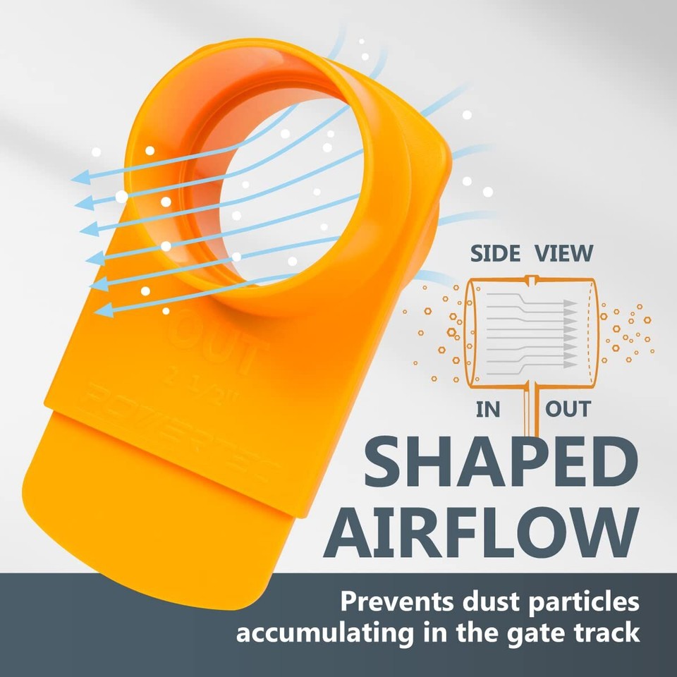 POWERTEC 2-1/2 Inch Dust Collection Fittings Kit with Connectors, Blast ...