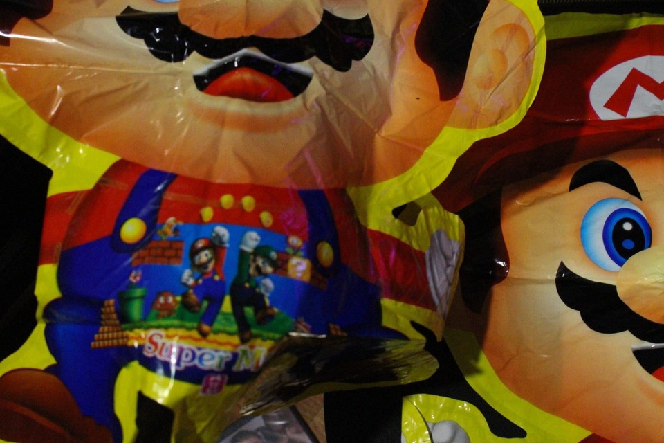 6 Super Mario, Luigi, Turtles 22" to 27" Helium Balloons Birthday Party ...