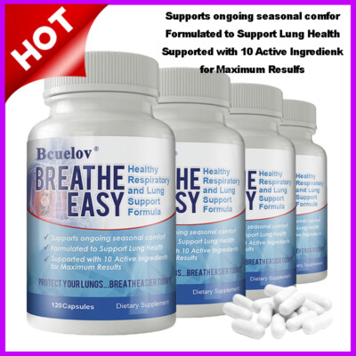 BREATHE EASY 10 active ingredients Healthy Respiratory and Lung Support ...